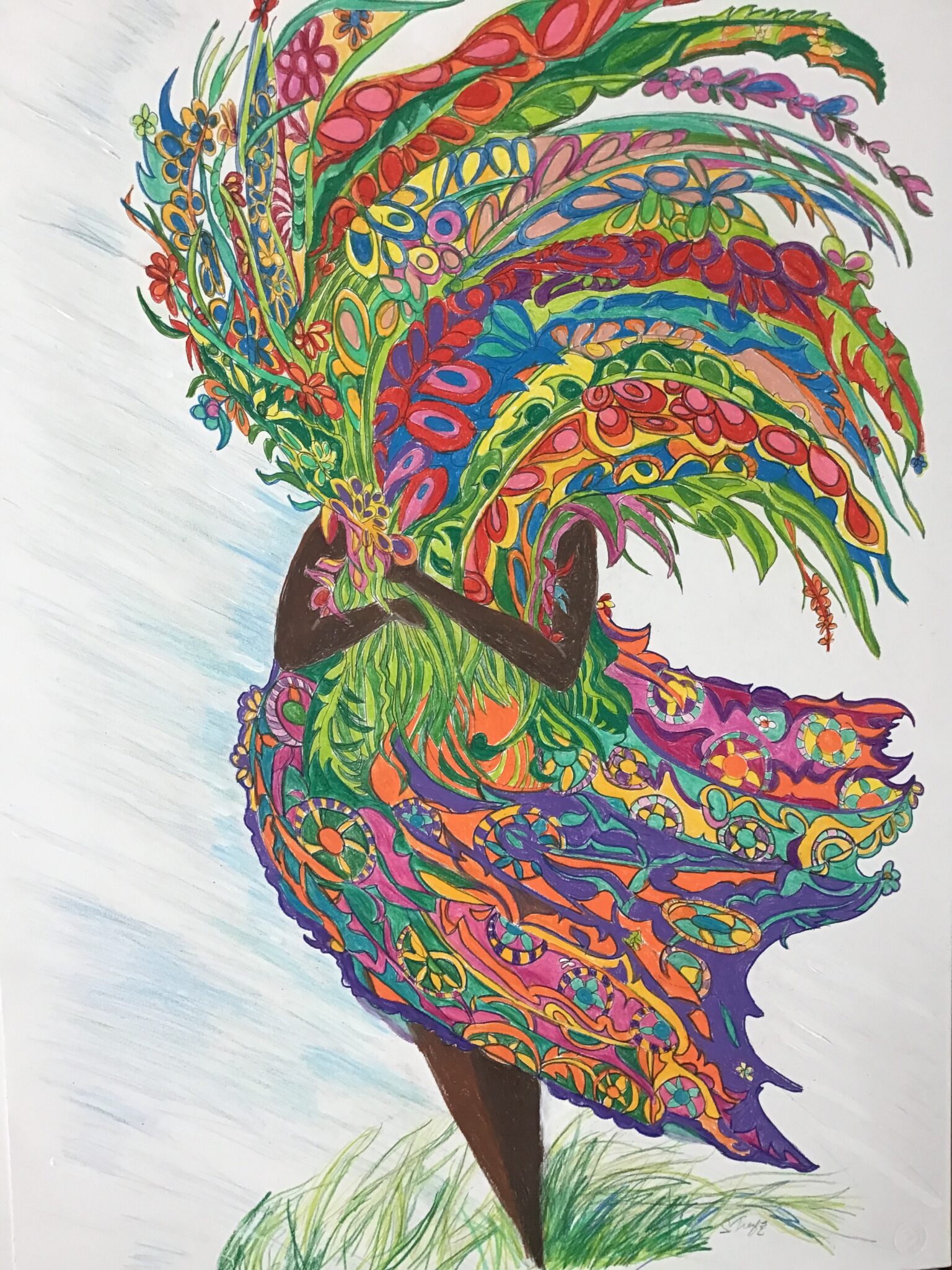 How Artist Sondra Stanley Uses Bold Colors and Pattern in her Abstract Art
